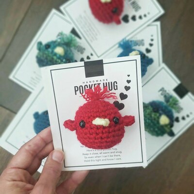 PRINTABLE Pocket Hug Tags Digital PDF DIY Packaging, Backing and ...