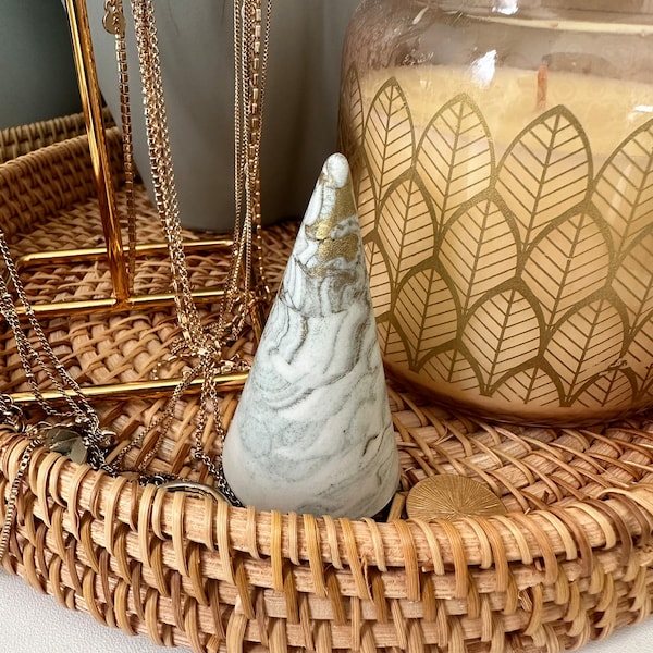 Handmade Jesmonite Gold Marbled Jewelry Tray, Ring Holder - Etsy UK