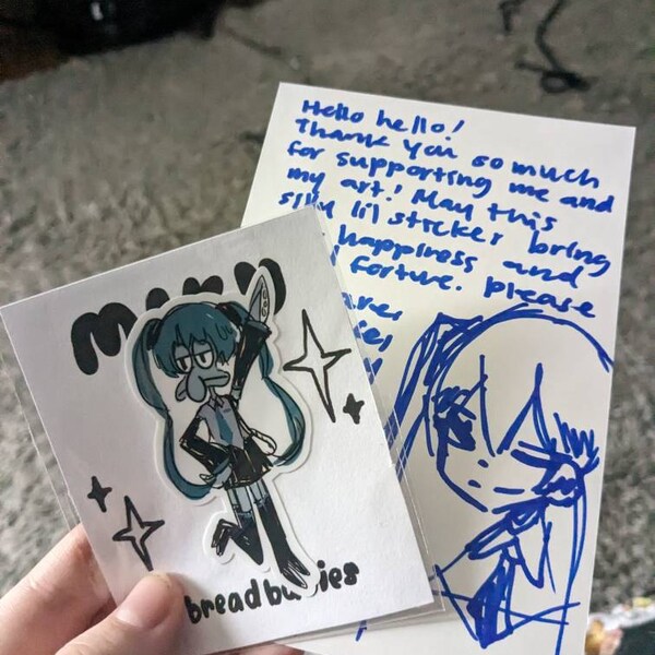 Hatsune Miku Emote Vinyl Sticker Pack (this is IRL Not Digital) - Etsy