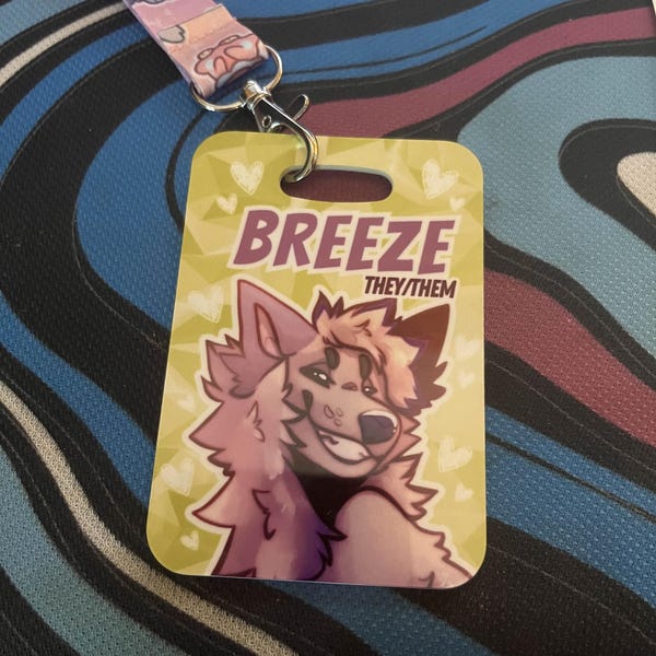 Consent Custom Fursuit Badge Tags | Custom Text Furry Badge Commission ...