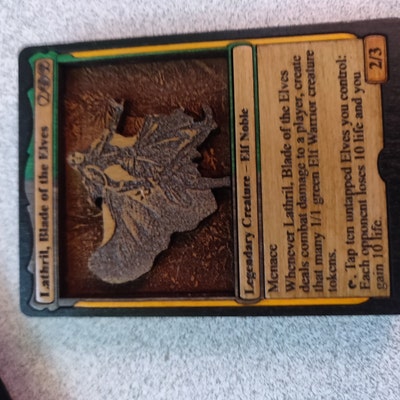 MTG Custom Wooden Card Display Magic the Gathering Card - Etsy