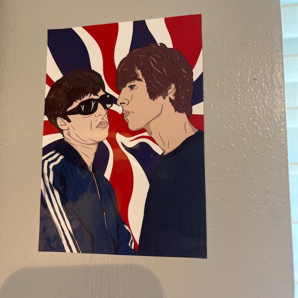Oasis Inspired Sticker Pack (6pcs) - Unofficial Merchandise, Liam ...