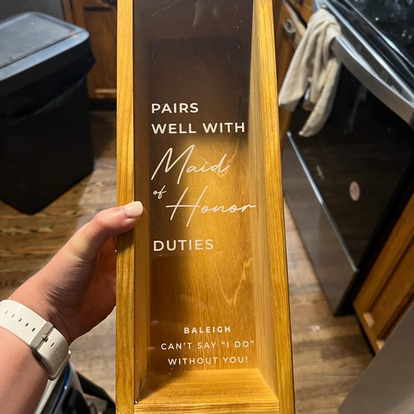 Maid of Honour Proposal Gift, Personalized Maid of Honour Gift Box ...