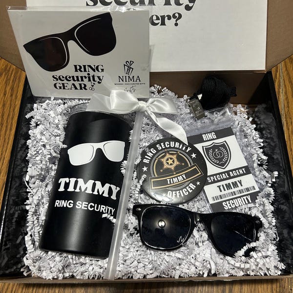 Ring Bearer Proposal Gift Box Set, Personalized Ring Bearer Gift Ideas ...