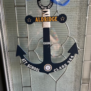 US Navy PIR Anchor / Navy Graduation Anchor / PIR / Navy Boot Camp ...