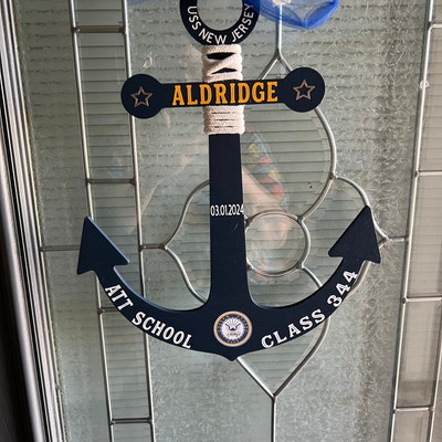 US Navy PIR Anchor / Navy Graduation Anchor / PIR / Navy Boot Camp ...