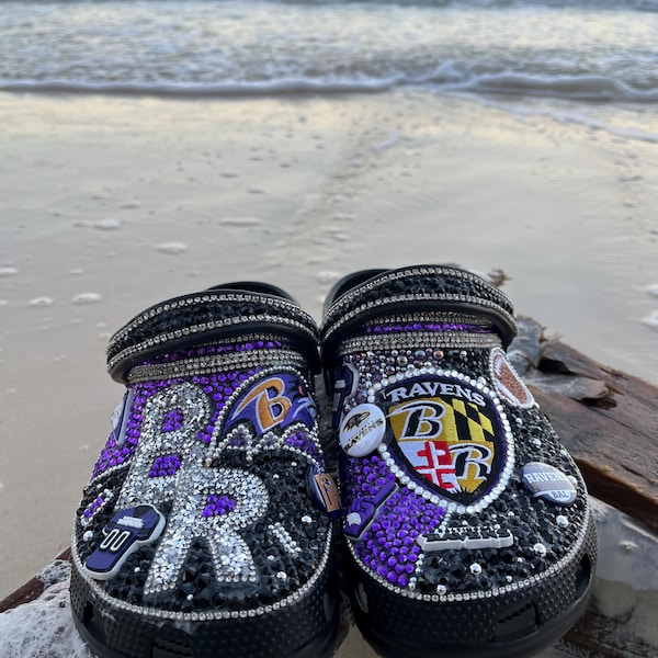 Custom Football Crocs - Etsy