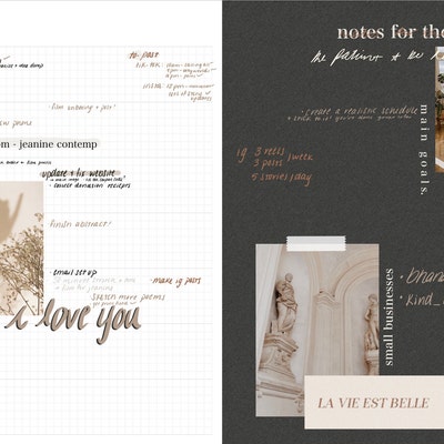 Basic Sticker Set 1 in 5 Colors Digital Planner Goodnotes Notability ...