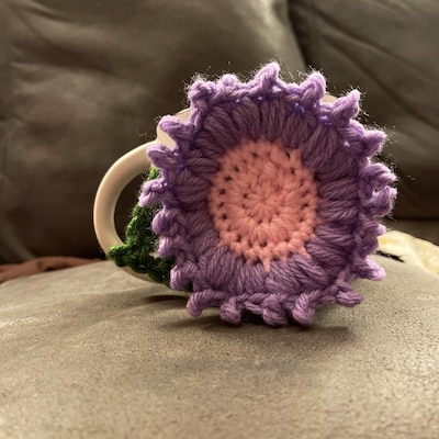 Crochet Flower Mug Cozy Instant Download PDF Pattern - Etsy