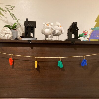 Mitten Key Chain / Handmade Mini Mitt Quarter Keeper Keychain / Mitten ...