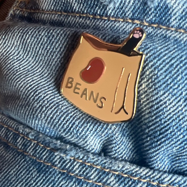 Sack of Toe Beans Enamel Pin - Etsy