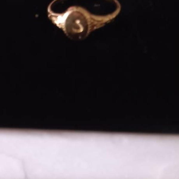 Custom Initial Gold Ring, Signet 925 Sterling Silver Ring, Birthday ...