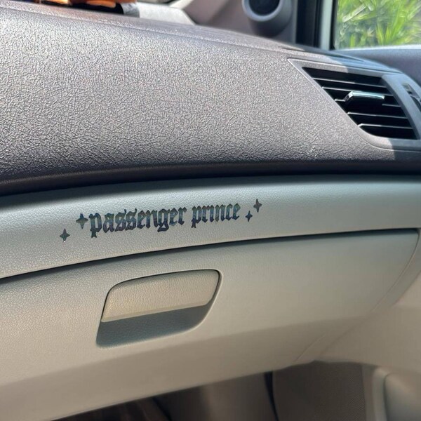 Passenger Prince Vinyl Decal | Car Window Rearview Mirror Bumper ...