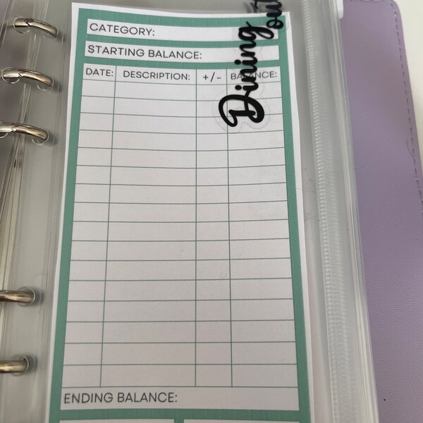 Cash Envelope Inserts | Budgeting Inserts | Cash Trackers | Printable ...