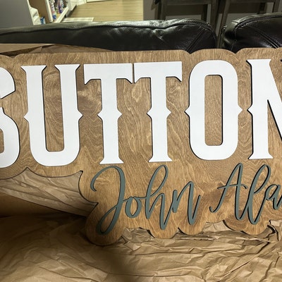 Custom Name Sign Round Baby Name Sign Floral Nursery Room - Etsy