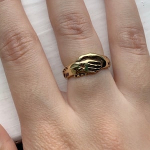 Roman Wedding Ring, Clasped Hands, Hands Fede Ring, Ancient Ring, Magic ...