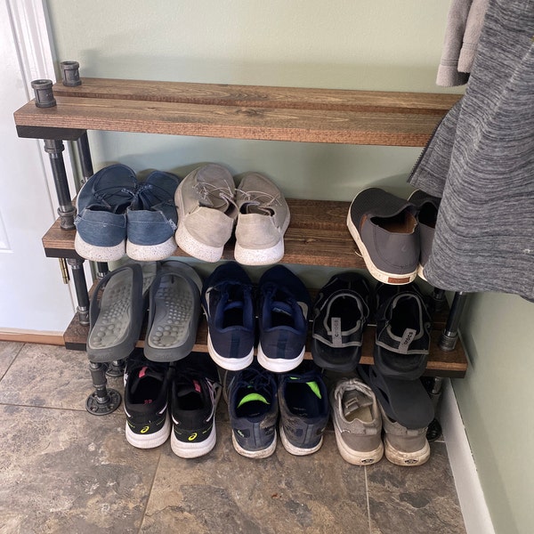8 Depth Industrial Shoe Rack, Shoe Storage, Shoe Rack, Entryway Shoe ...