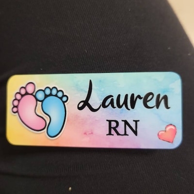 Vet Tech Name Tag, Magnetic Name Badge, Personalized Custom ID Tag for ...