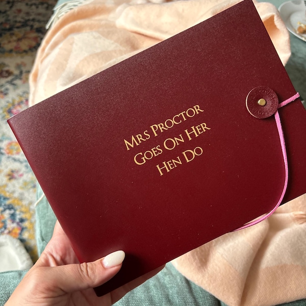 Spine Personalised Photo Album Recycled Leather - 28 Colours - Etsy