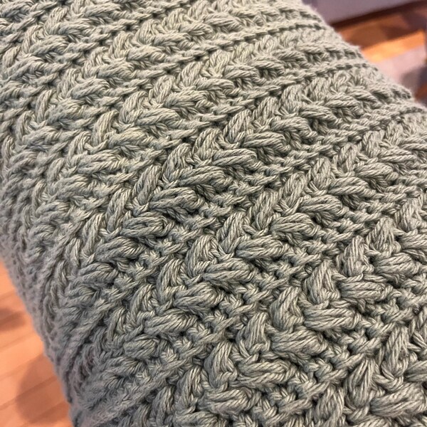 CROCHET PATTERN + VIDEO Cozy Braided Wheat Crochet Blanket Pattern ...