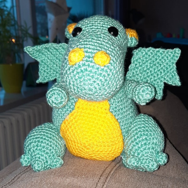 Yoki the Dragon Amigurumi Crochet Pattern - Etsy