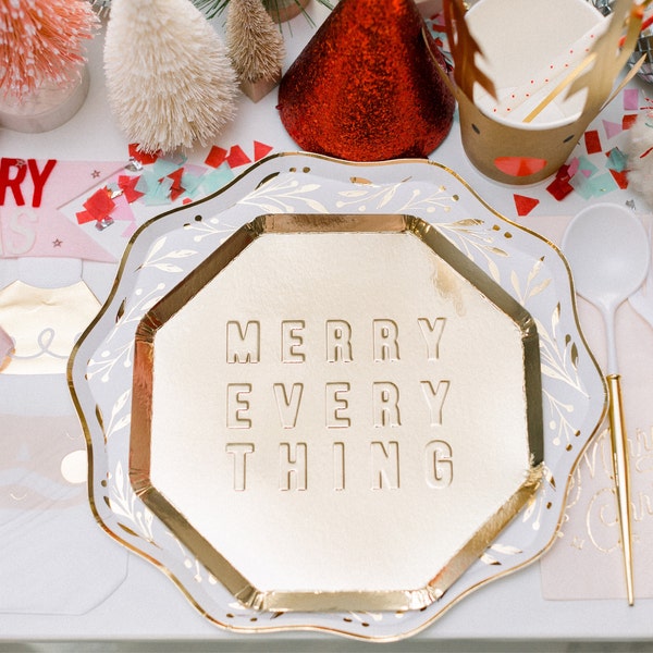 French Toile Floral Large Paper Plates Set - Etsy