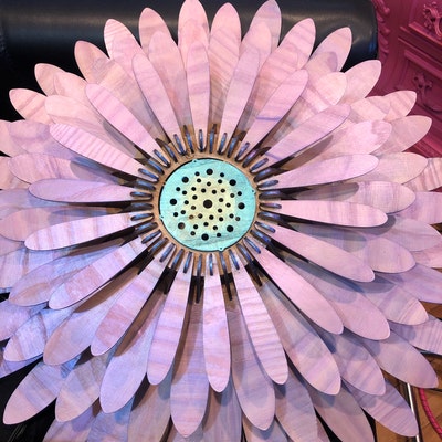 Wood Flower Ceiling Light, DAISY Pendant Light Fixture, Wood Pendant ...