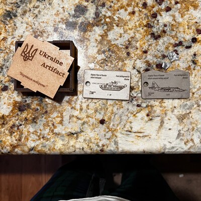 Recycled Mini Keychain, Mini Token Brutal Military Gift, Keychain From ...