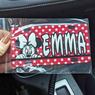 MICKEY or MINNIE Mini License Plate Personalized Custom Bike Tag for ...