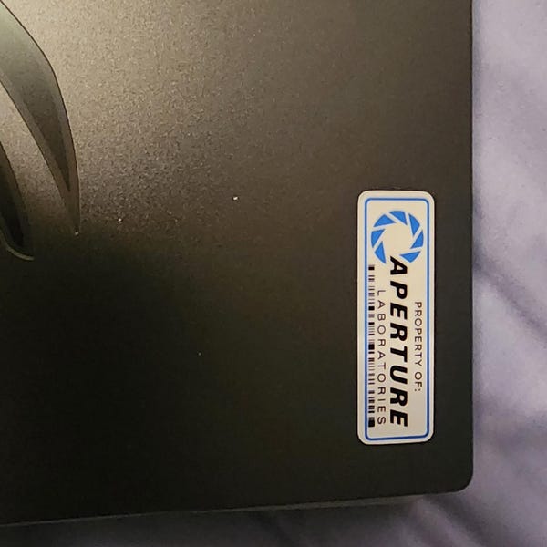 Property of Aperture Laboratories Sticker, Portal Sticker, Aperture ...