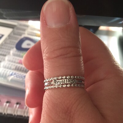 2mm-sterling-silver-stackable-name-rings-mother-ring-push-pres - Etsy