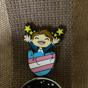 Pansexual Pride Noodle Cute Enamel Pin in Pan Pride Flag - Etsy