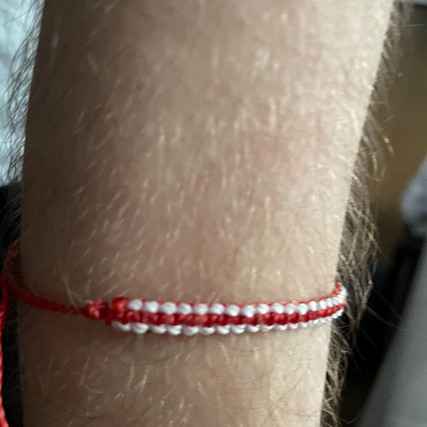 Waterproof Waxed Cord Macrame Friendship Bracelet, Choose Your 2 Colour ...