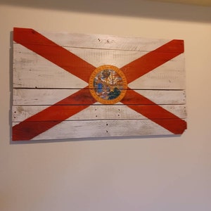 Reclaimed Wood State of Florida Flag Medium - Etsy