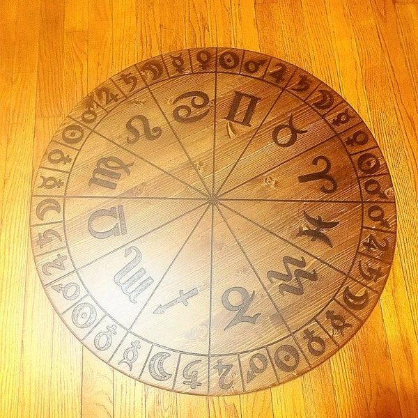 Transit Table With Astrology House Top - Etsy