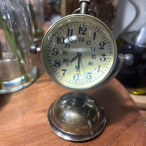 Nautical Retro Brass Table Clock Antique Timepiece, Nautical Desk ...