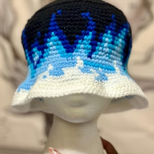Flame Bucket Hat Crochet PATTERN size Adjustable Simple Version - Etsy