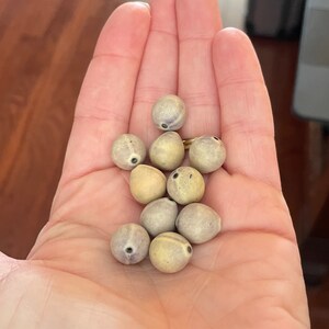 Aztec Gold Metal Tube Beads. Tribal. Inca. African. Vintage. 10 Pieces ...