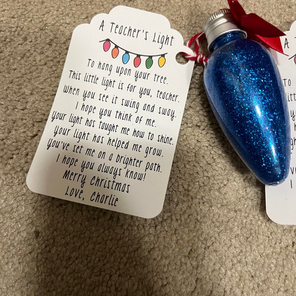 A Teachers Light, Paraeducator, Teacher Christmas Ornament, Speech ...
