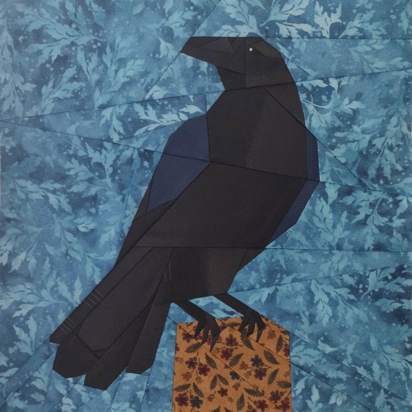 Raven Paper Piecing Pattern - Etsy