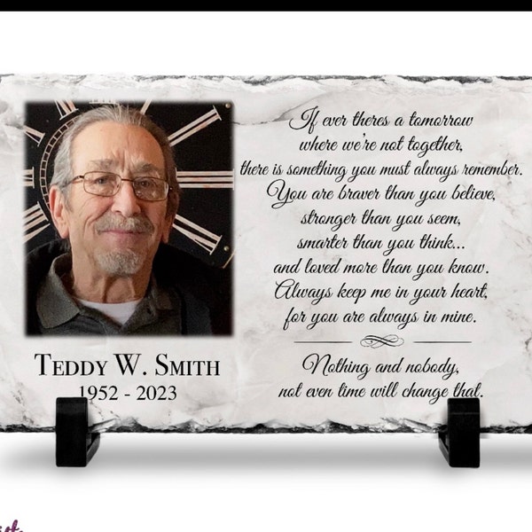 Memorial Gift Plaque, Personalized Loss of Loved One, Sympathy Gift ...