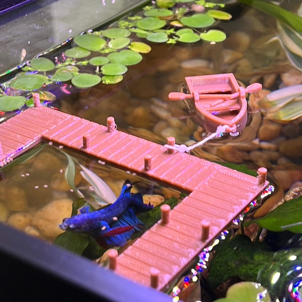 Rowboat Floating Decor | Decorative Aquarium Floater | Water Surface ...