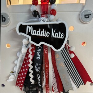 Cheer Bogg Bag Tag, Cheerleader Tassel Charm Sport Duffle Bag, Gym Bag ...