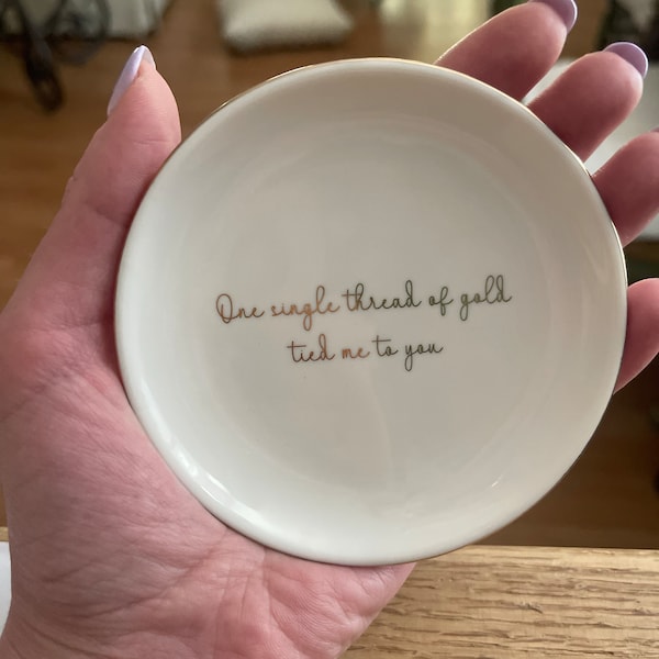 Personalized Text/photo JEWELRY DISH, Design Your Own Ring Dish, Custom ...