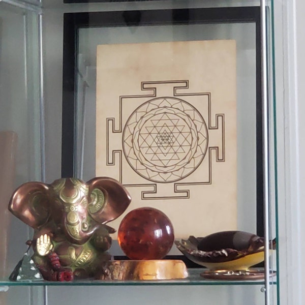 Sri Yantra Print, Meditation Print, Tantric Poster, Mystic Print ...