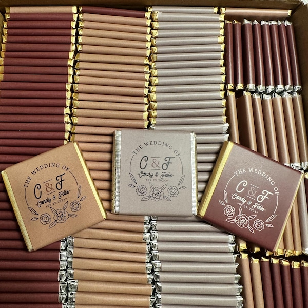 50 Pieces Wedding Gifts, Favors for Wedding, Chocolate Favors, Mini ...