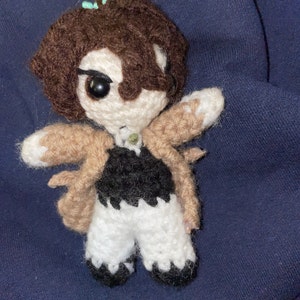 Crochet Dazai Osamu Amigurumi Keychain - Etsy