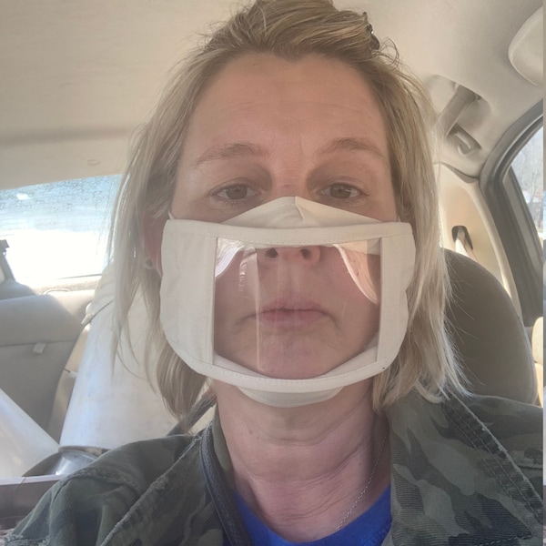 Anti-fog Clear Window Face Mask - Adult Beige - Etsy