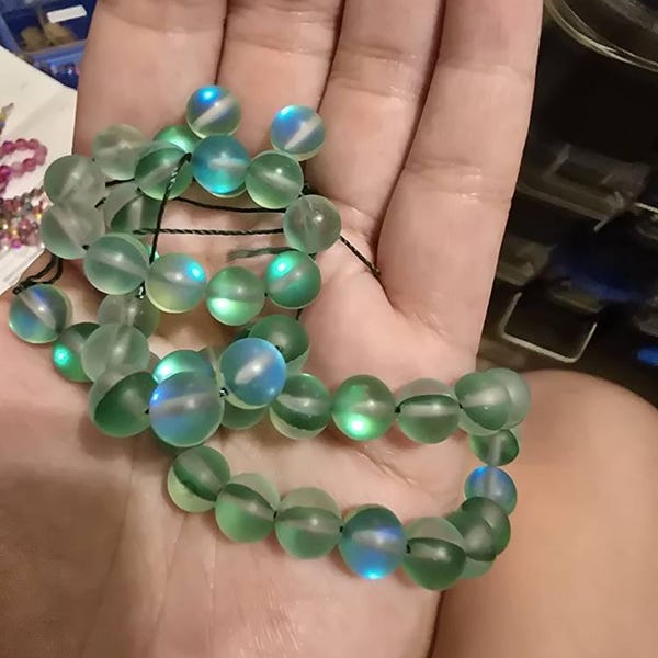 Blue Rainbow Crystal Quartz Beads Natural Grade AAA Gemstone Round ...