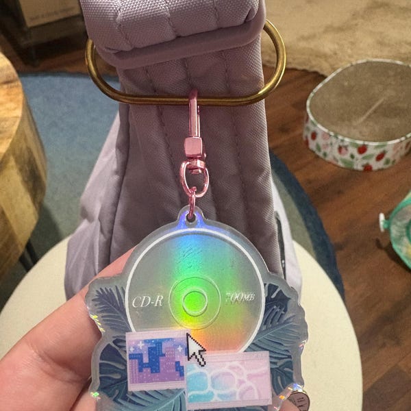 VAPORWAVE VIBES - 2.5" Holographic Acrylic Keychain - Etsy